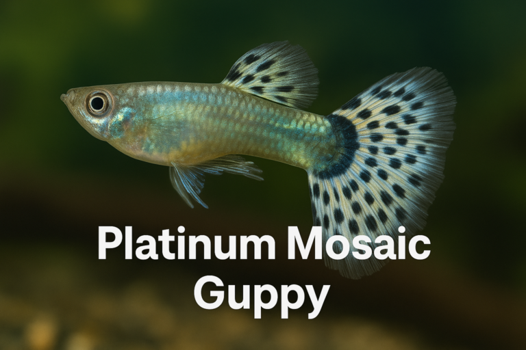 Platinum Mosaic Guppy – Complete Care, Breeding, and Maintenance Guide